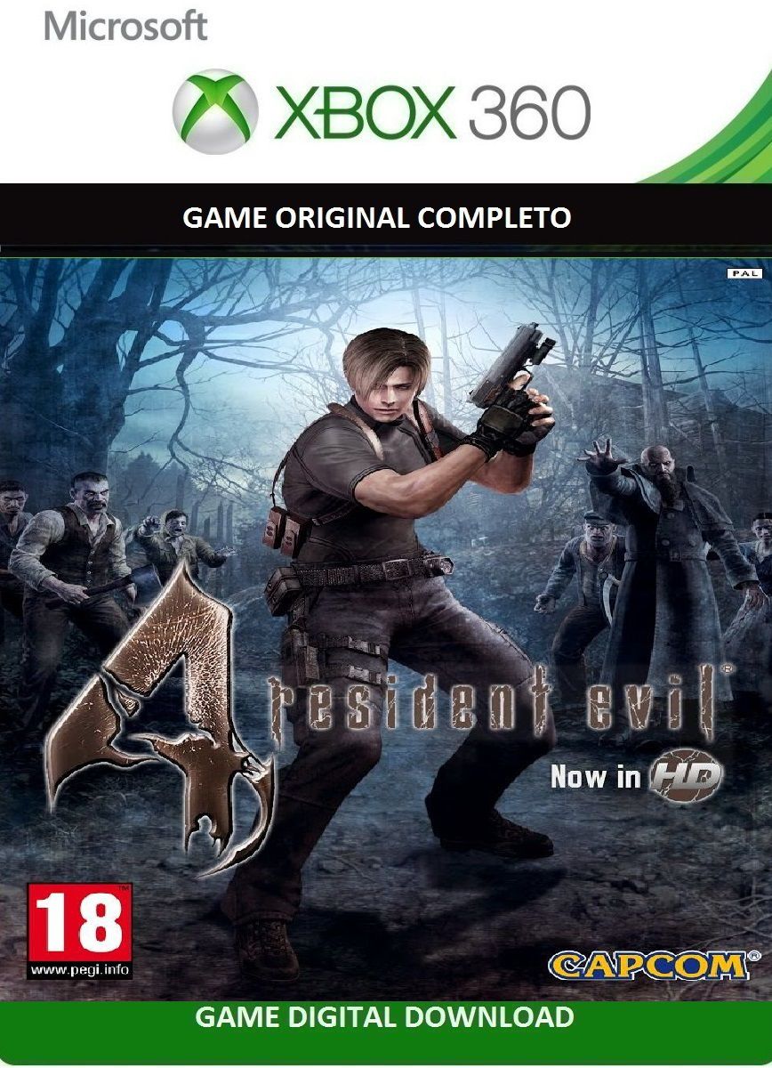 Resident Evil 4 HD Game em Mìdia Digital Original Xbox 360 - ADRIANAGAMES
