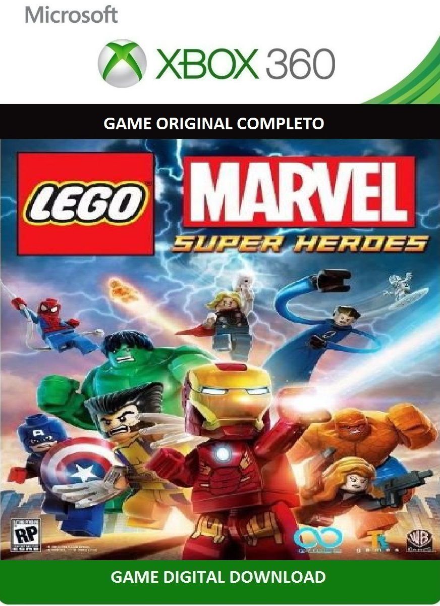 Lego Marvel Super Heroes Game Xbox 360 Licença Digital - ADRIANAGAMES