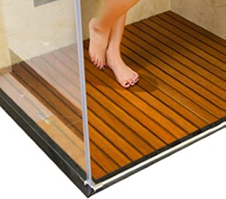 DECK DE CHUVEIRO SOB MEDIDA: Área de 0,54 a 0,60 m2 - DECKLAND