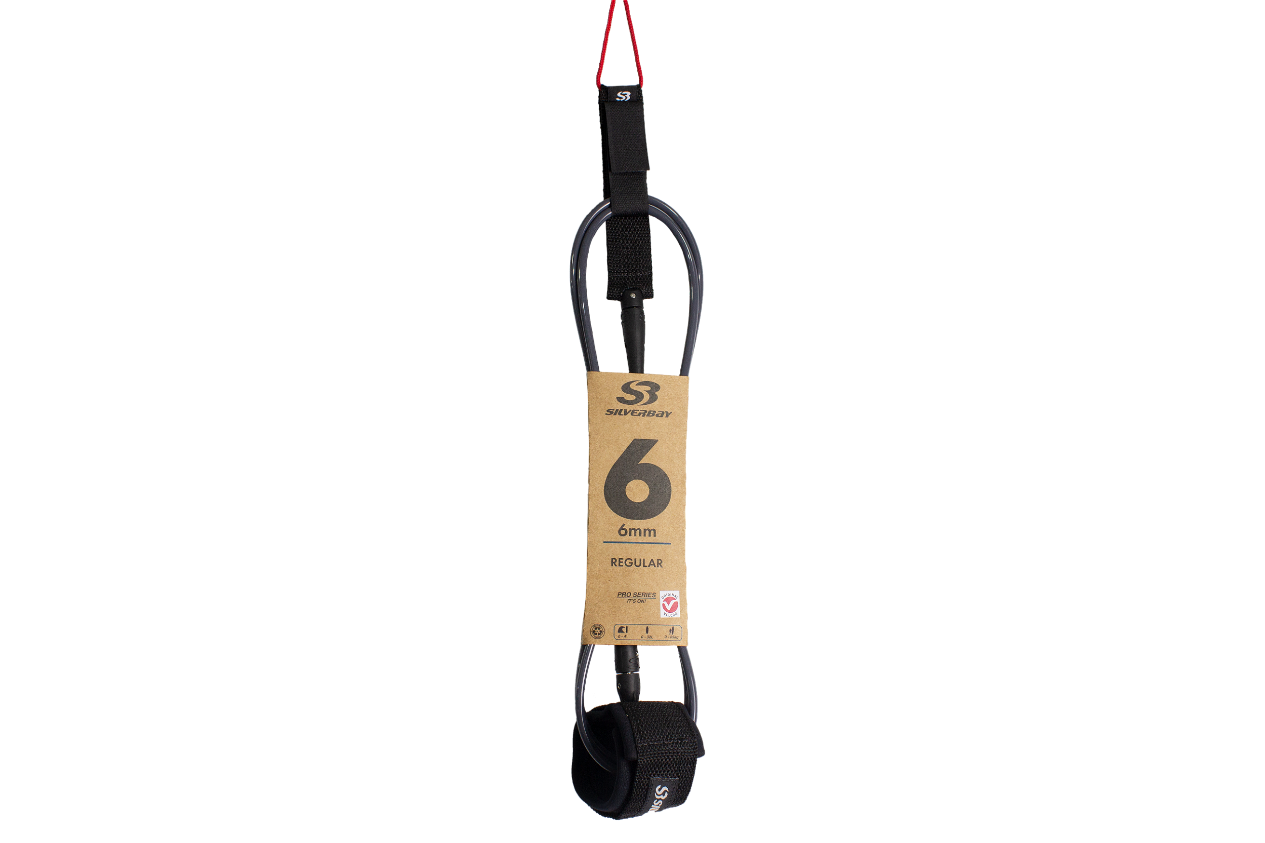 Leash Surf SILVERBAY PRO REGULAR 6' 6mm - Chumbo - Silverbay - Alta ...