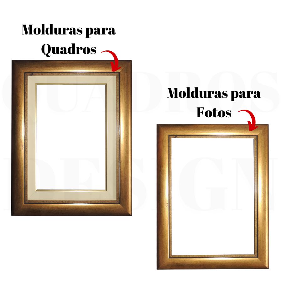 Molduras para Fotos - 0386 Dourada em Promoção - Telas para pintura ...