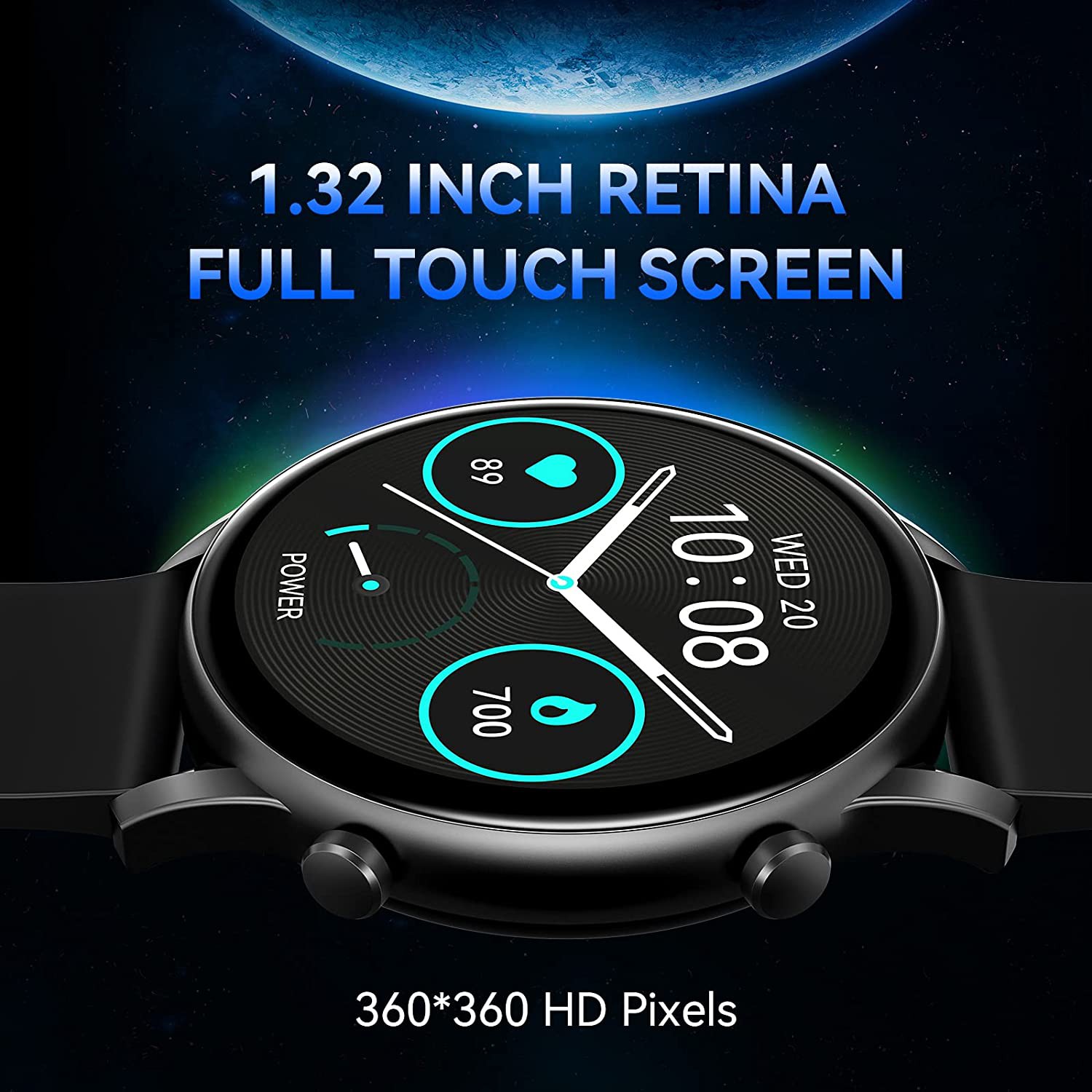 Relógio Smartwatch Haylou RT2 Preto - Ciclone Magazine - Tudo para você