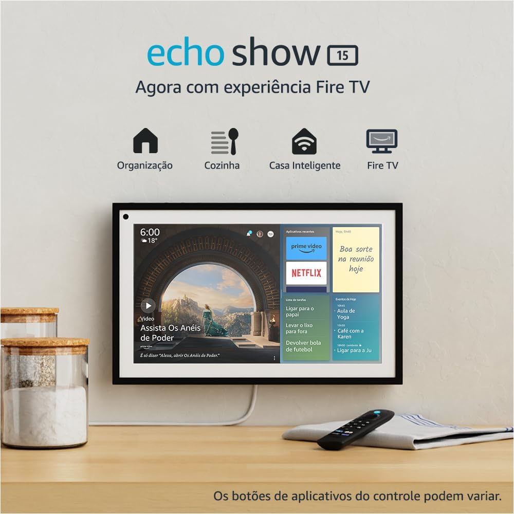 Echo Show Alexa 15 Smart Display Full HD de 15,6" - Ciclone Magazine ...