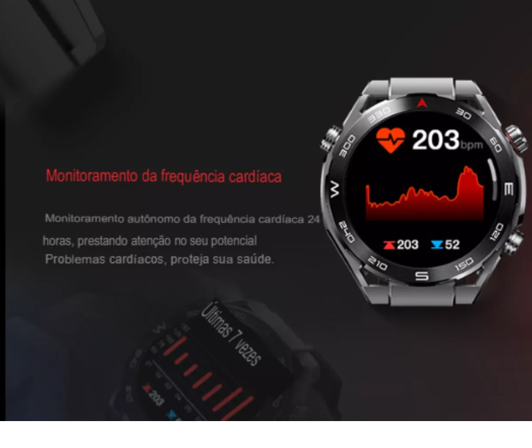 Relógio Smartwatch HW5 Max Prata + 2 Pulseiras - Ciclone Magazine ...