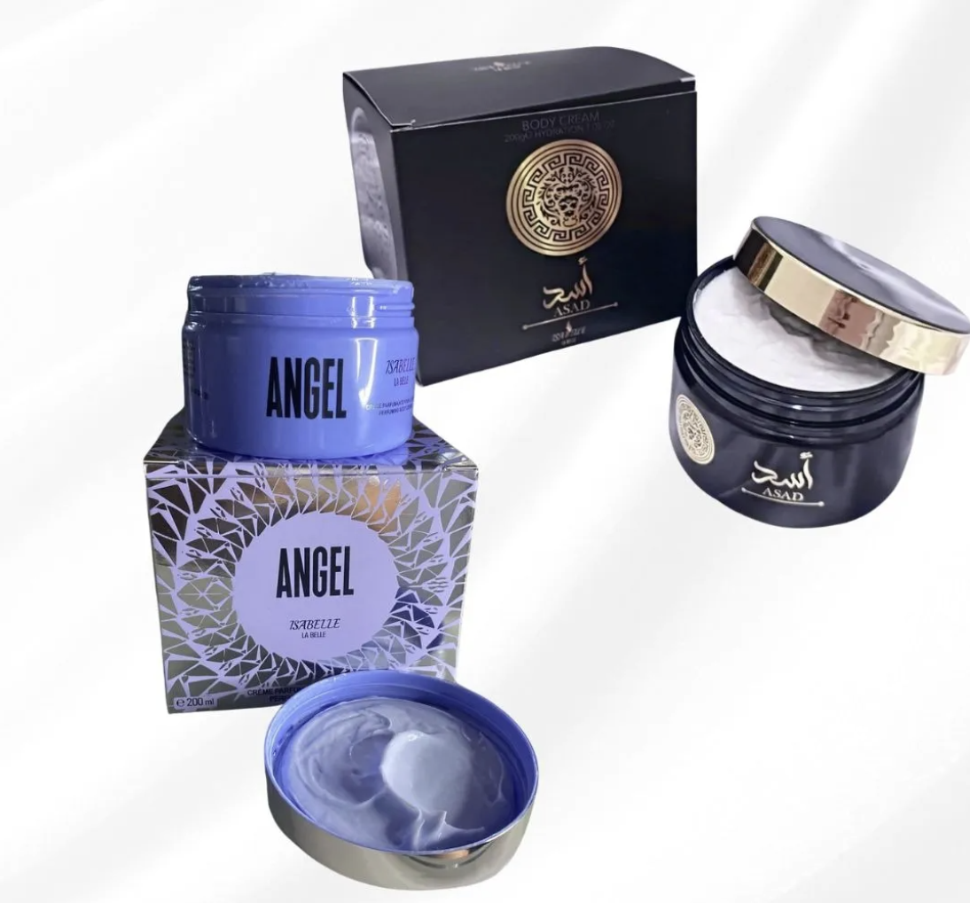 COMBO PASTA ANGEL + PASTA ASAD 200ML CREME HIDRATANTE LINHA ISABELLE ...