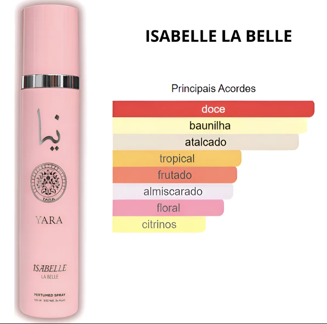 BODY SPLASH ARABE LATAFFA YARA ISABELLE LA BELLE 300ML - Beaty Outlet ...