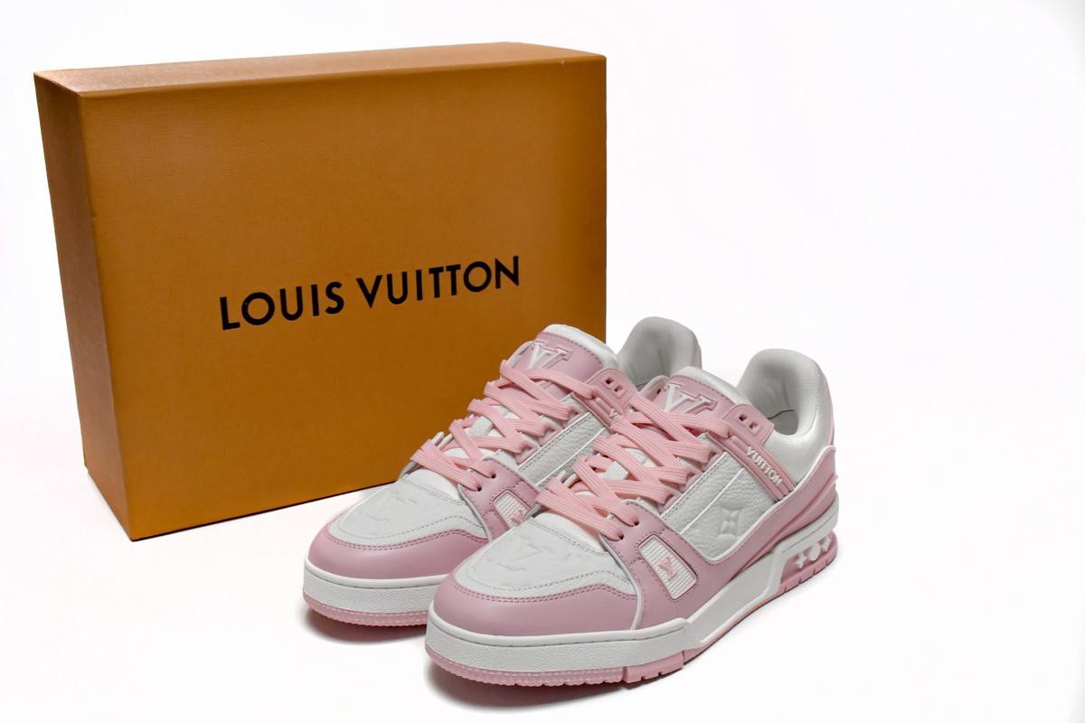 Tênis Louis Vuitton Trainer Rose Pink - Encomenda - Rabello Store ...