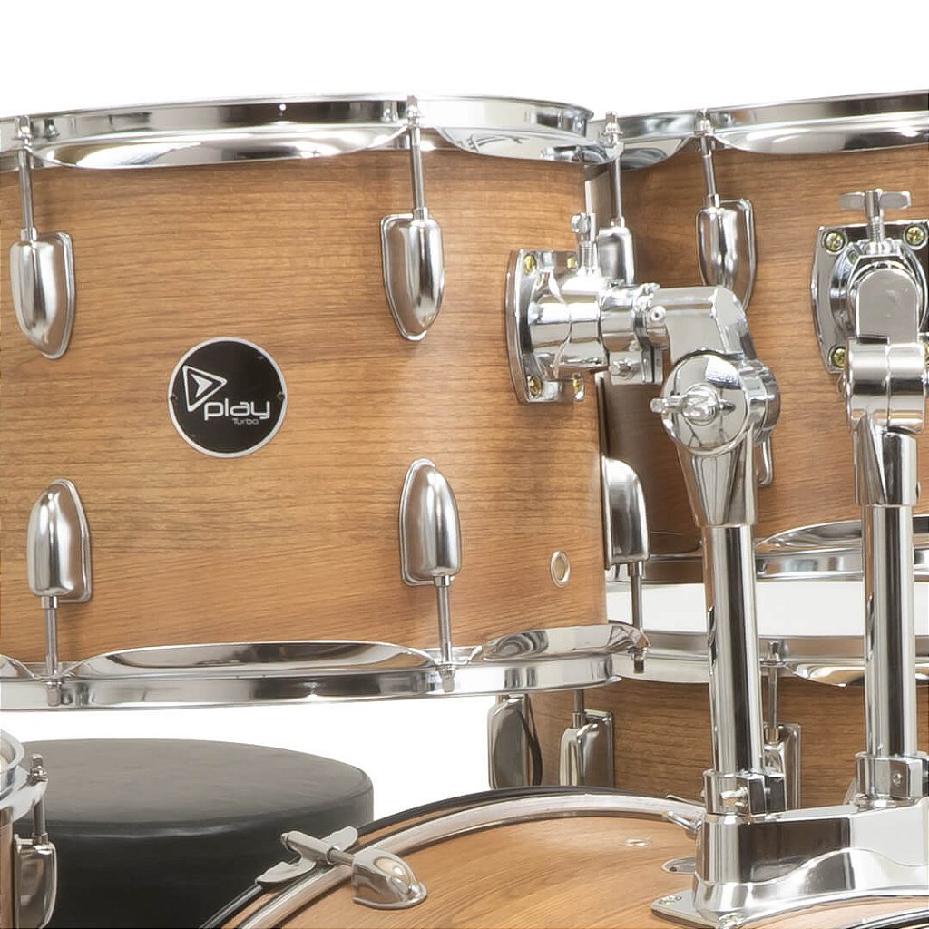 Bateria Turbo Play - Madeira - TURBO MUSIC LOJA OFICIAL