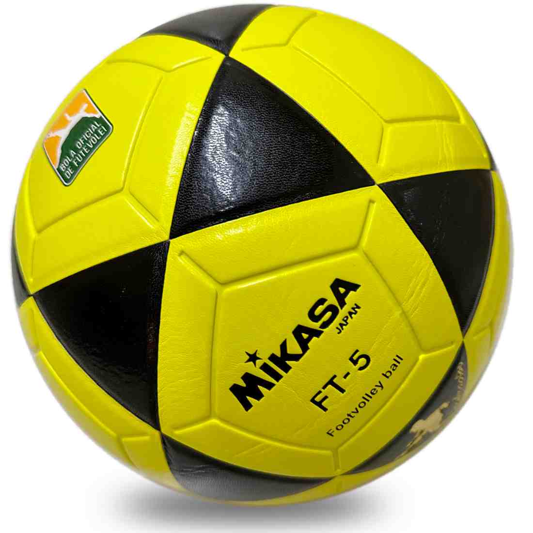 Bola de Futevôlei Mikasa Couro Sint. FT 5 BKY - Am/Az - Mercadão Dos ...