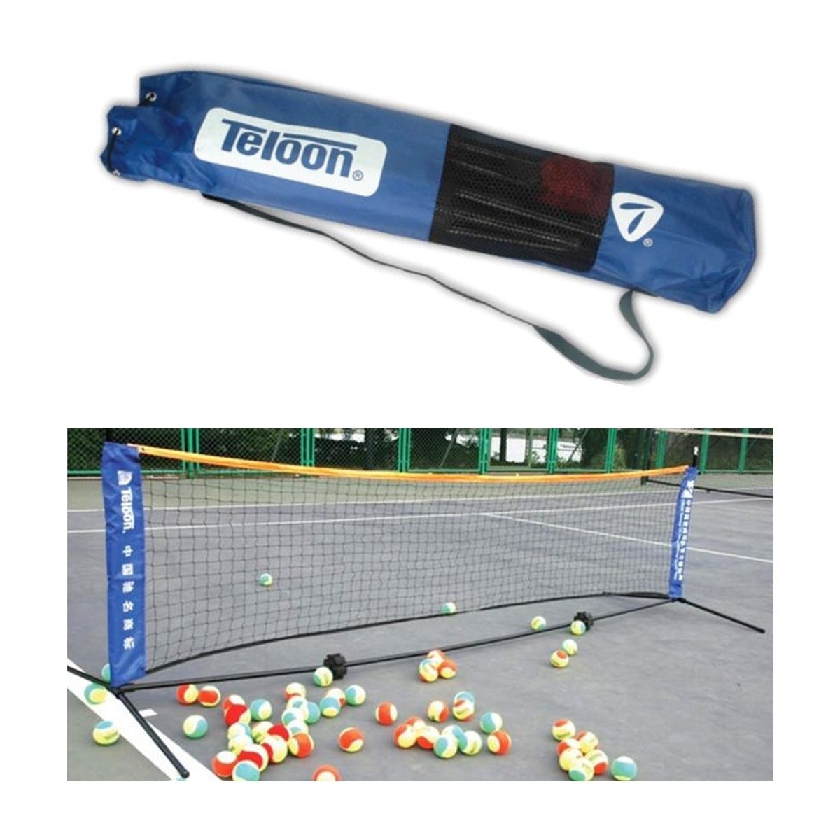 Kit Tenis de Quadra Portatil 6 metros Single - Teloon - OA508 ...