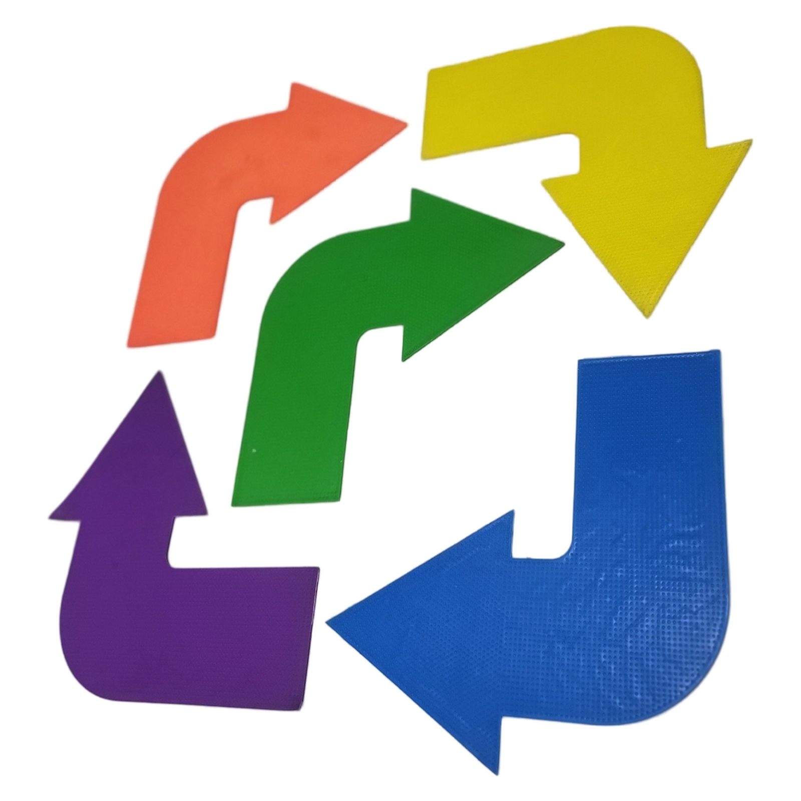 Seta Sinalizadora Curva AX Emborrachada 25cm (KIT) 666 - PACK Com 5 ...