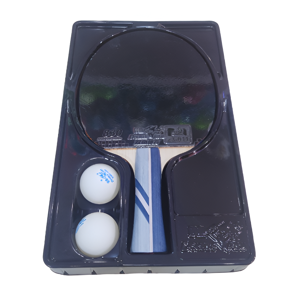 Raquete Tênis de Mesa Double Fish 3A+ Kit c/ 1Raq. + 02 Bolinhas 1 ...