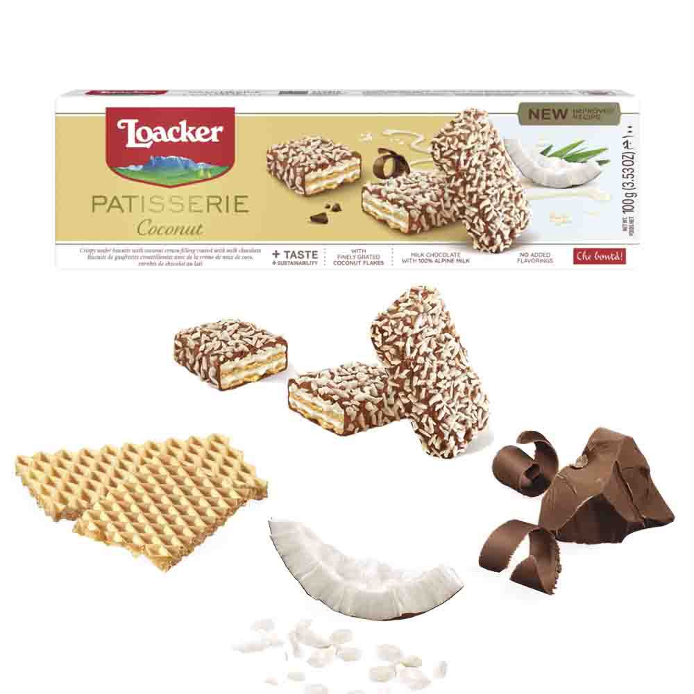 Biscoito Loacker Gran Pasticceria Coconut 100g - Emporio Campo Gourmet