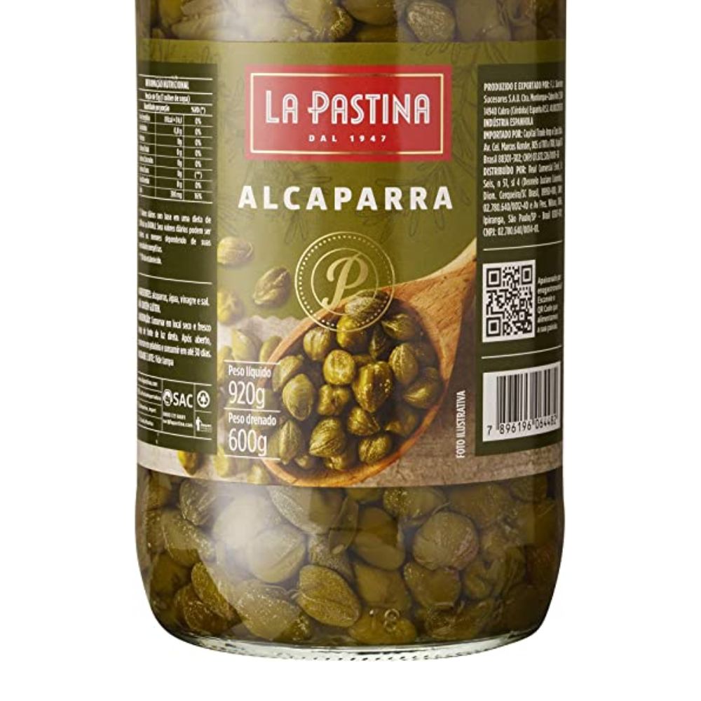 Alcaparra Espanhola La Pastina 920gr Drenado 600g Importado - Emporio ...