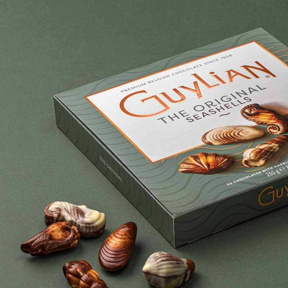 Chocolate Belga Guylian Sea Shells Hazelnut Avelãs 250g - Emporio Campo ...