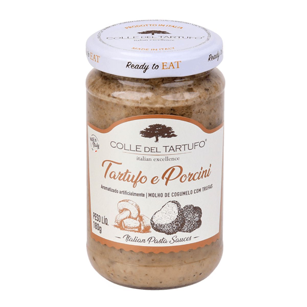 Molho de Cogumelo Porcini com Trufas Colle Del Tartufo Italiano 180g ...