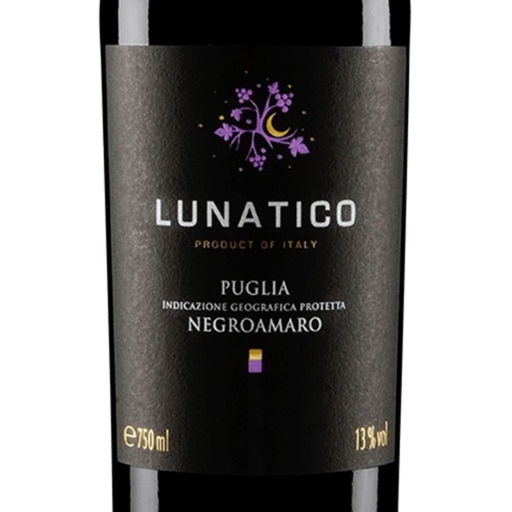 Vinho Lunatico Negroamaro Puglia Tinto Italiano IGP 750ml - Emporio ...