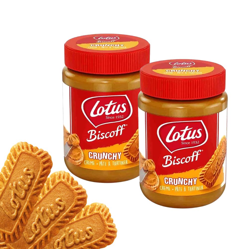 Pasta De Biscoitos Lotus Biscoff Crunchy 380g 2 Unidades - Emporio ...