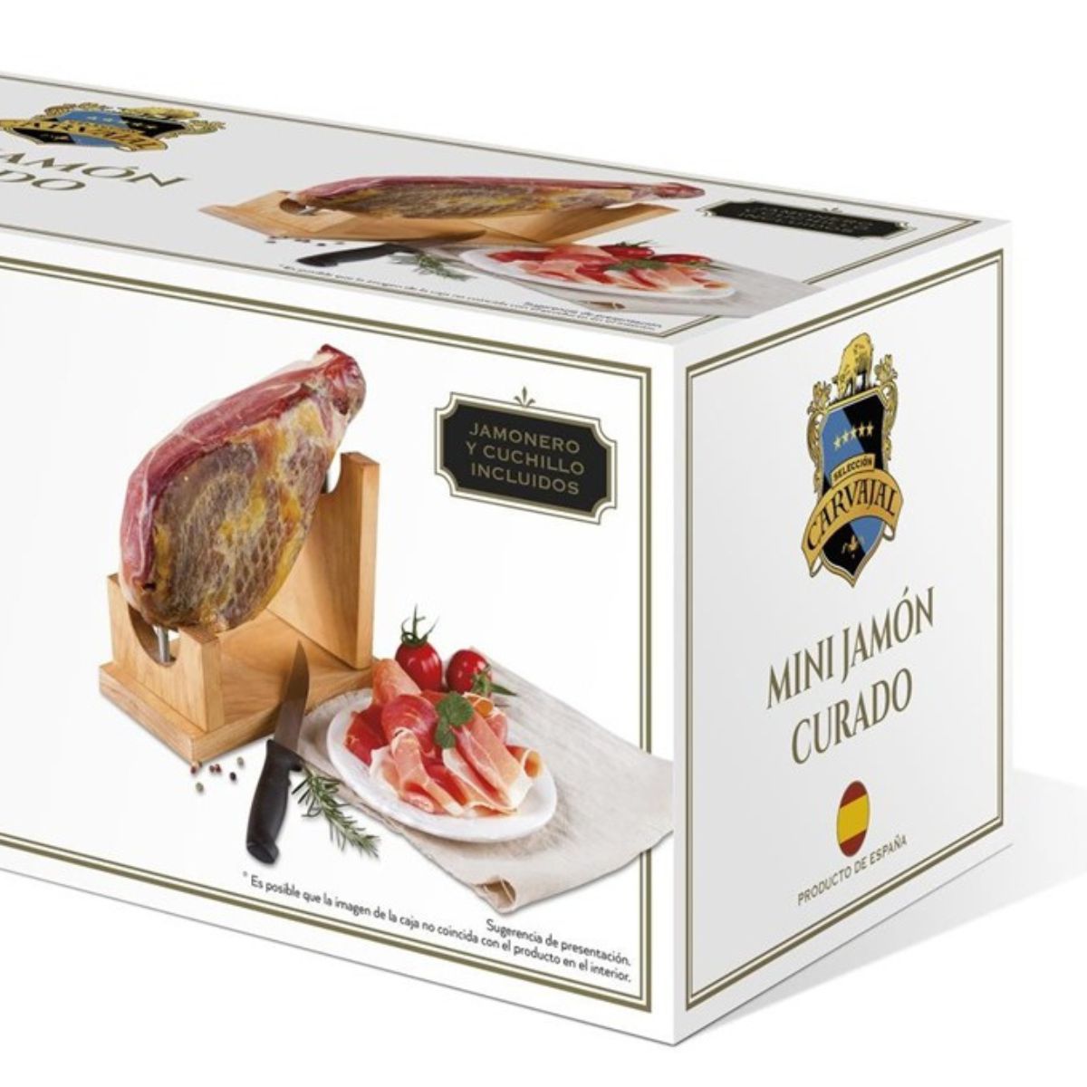 Kit Mini Jamón Presunto Parma Selección Carvajal 1kg - Emporio Campo ...