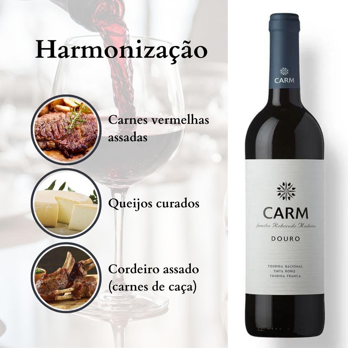 Vinho Tinto Português Carm Douro Roboredo Madeira 750ml - Emporio Campo ...