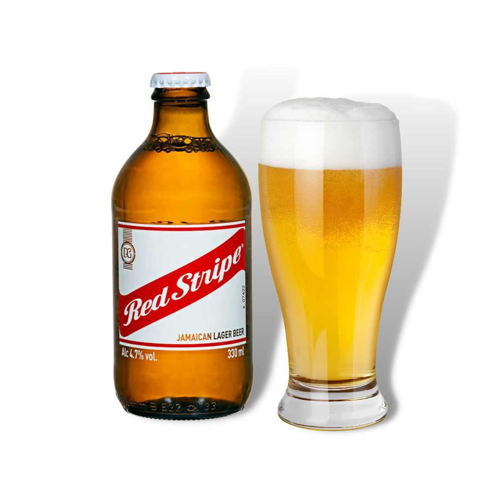 Cerveja Importada Jamaicana Lager Red Stripe 4.7vol Garrafa 330ml Pack ...