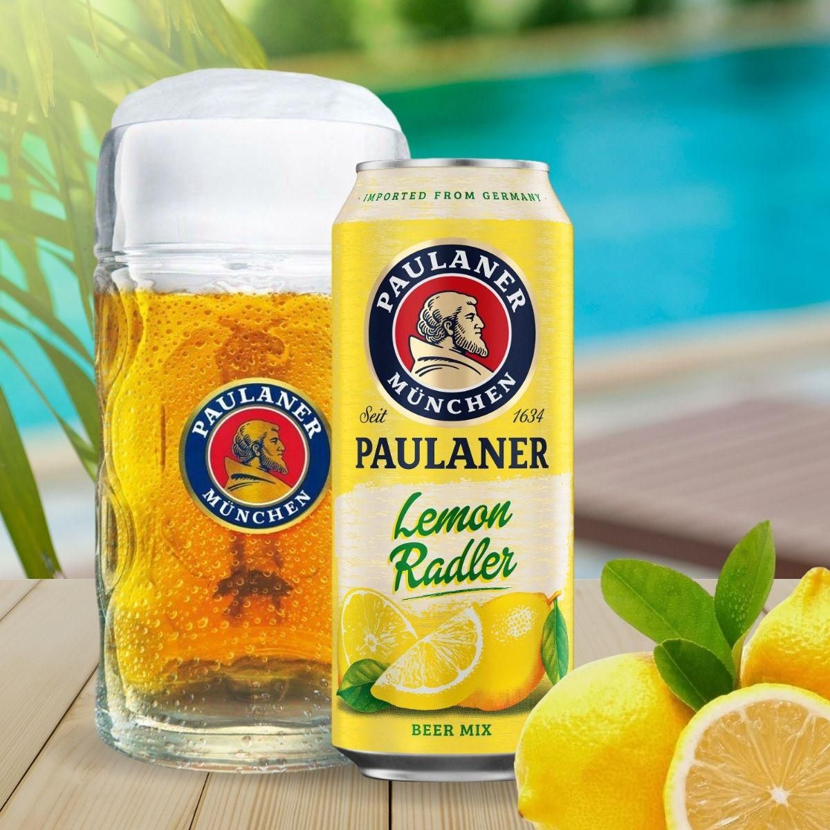 Cerveja Paulaner Lemon Radler Beer Mix Limão Alemã Lata 500ml - Emporio ...