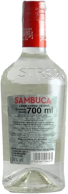Licor Sambuca Strega 700 ml - Emporio Campo Gourmet