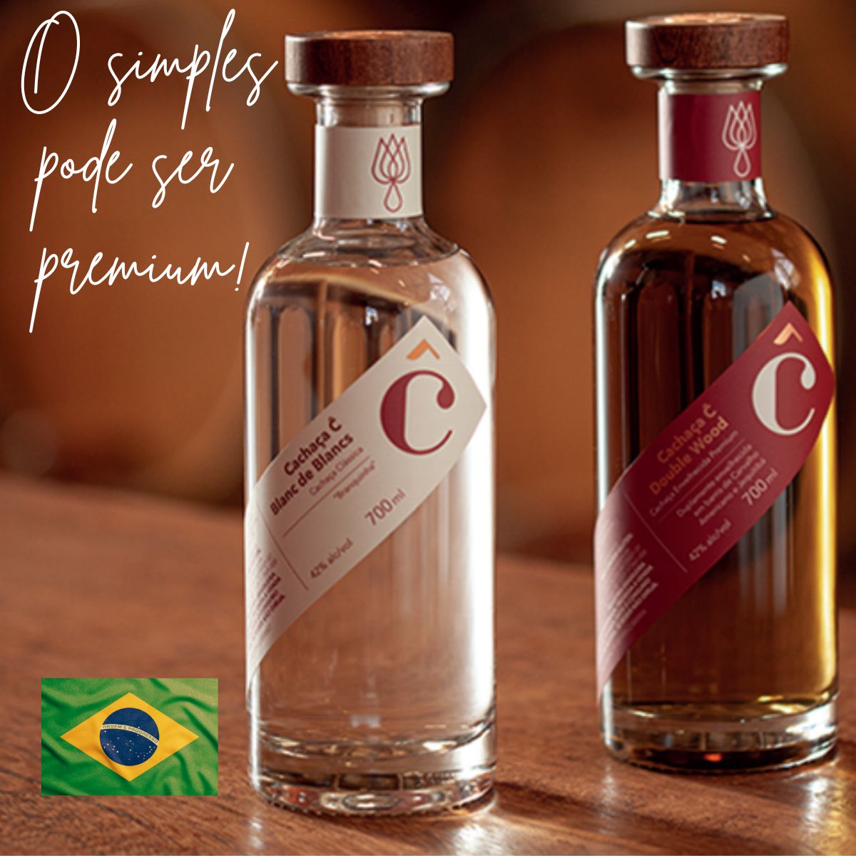 Cachaça Ĉ Ce Double Wood 700ml - Emporio Campo Gourmet