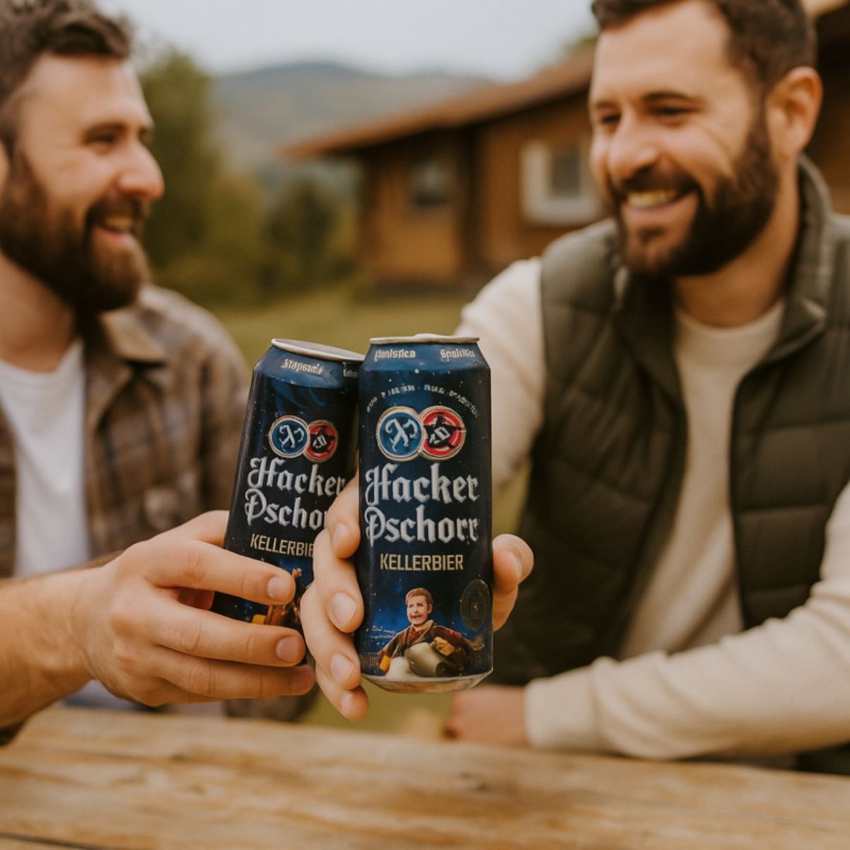 Cerveja Alemã Hacker Pschorr Kellerbier Lata 500 Ml - Emporio Campo Gourmet