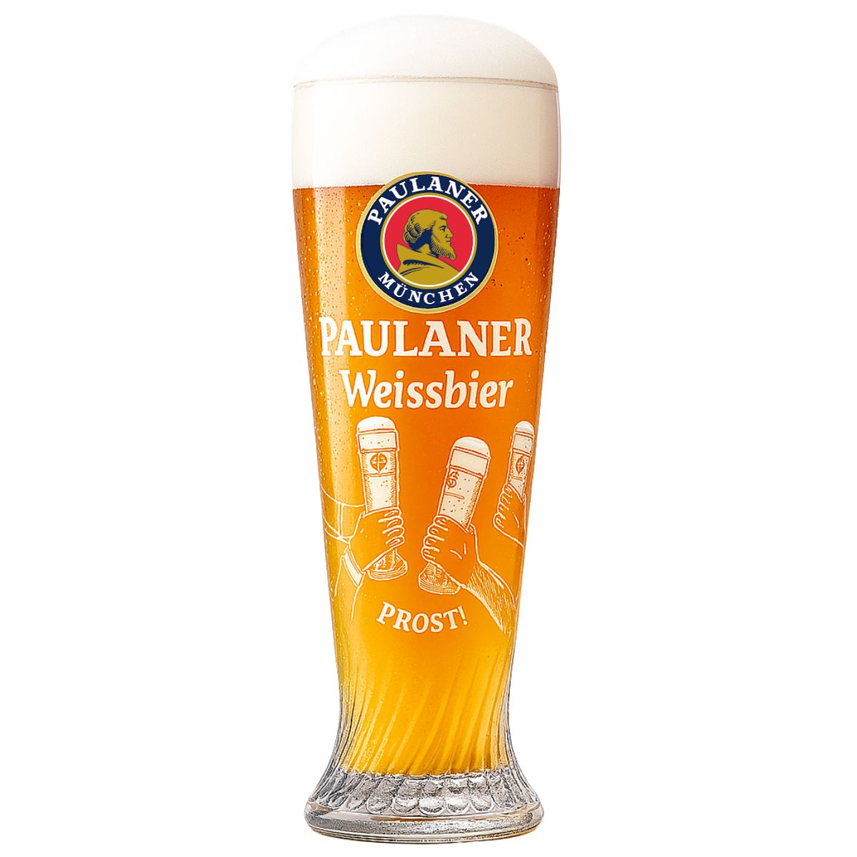 Kit 4 Cervejas Alemã Paulaner Weissbier Lata 500ml + Copo Prost ...