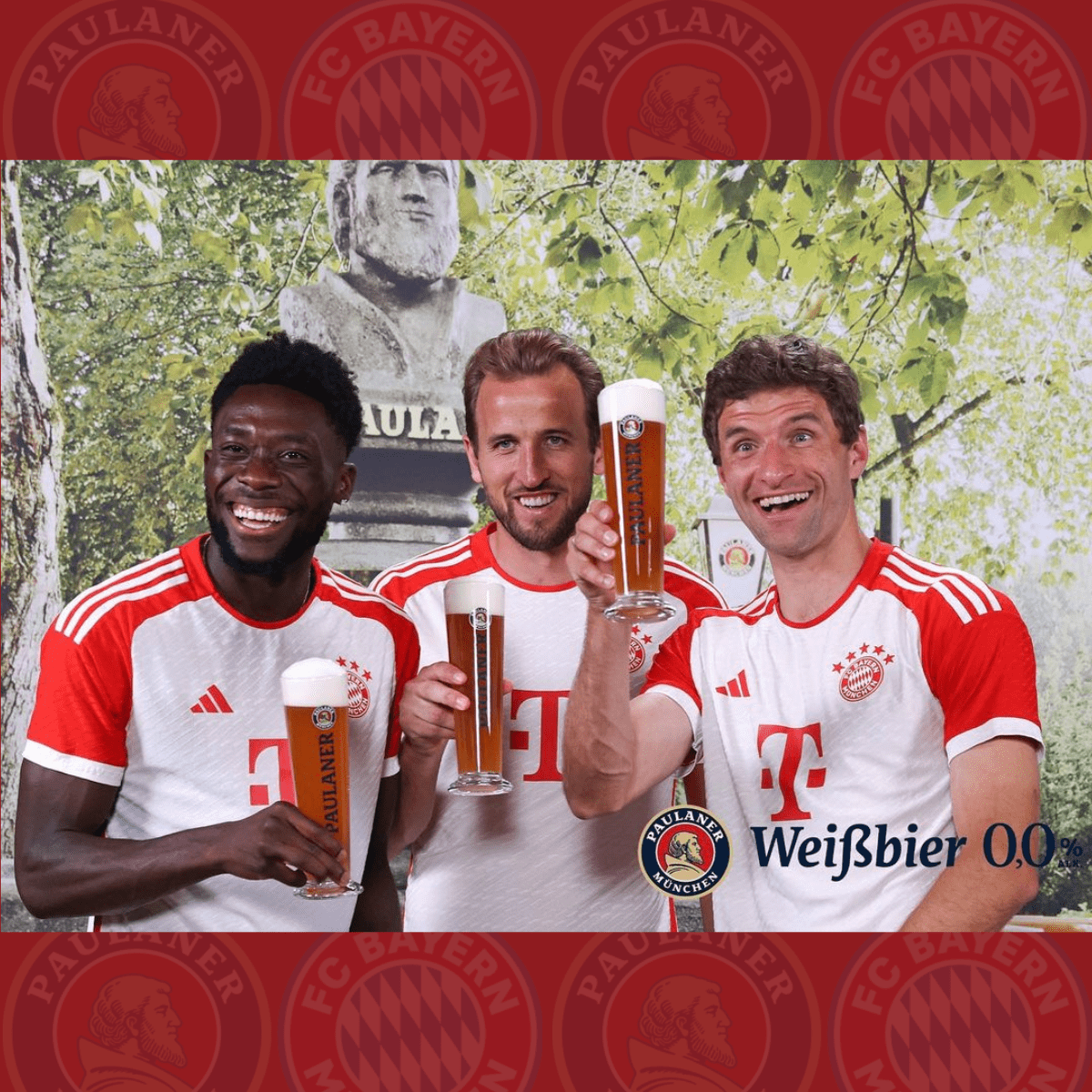 Kit 12 Cervejas Paulaner Weissbier FC Bayern München 500ml + Copo Prost ...