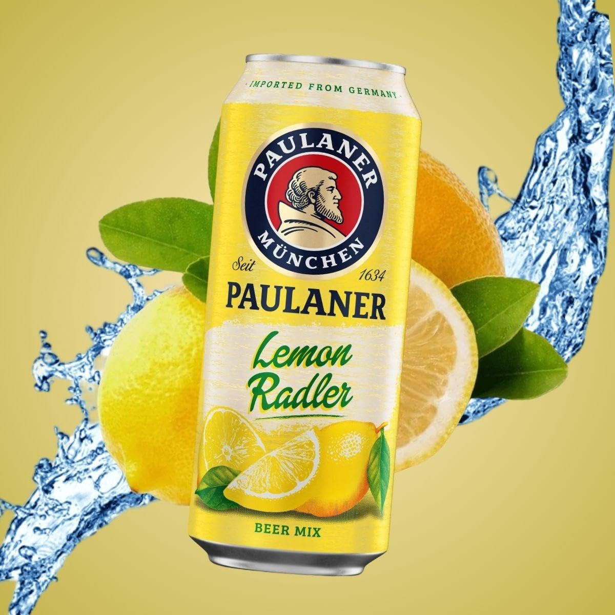 Cerveja Alemã Paulaner Lata 500ml com 4 Un - Lemon Radler, Weissbier ...