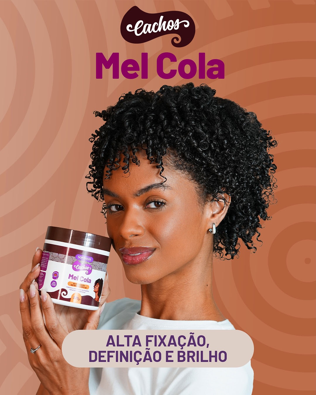 Gelatina Mel Cola Cachos Soft Hair - Loja Soft Hair - Cosméticos