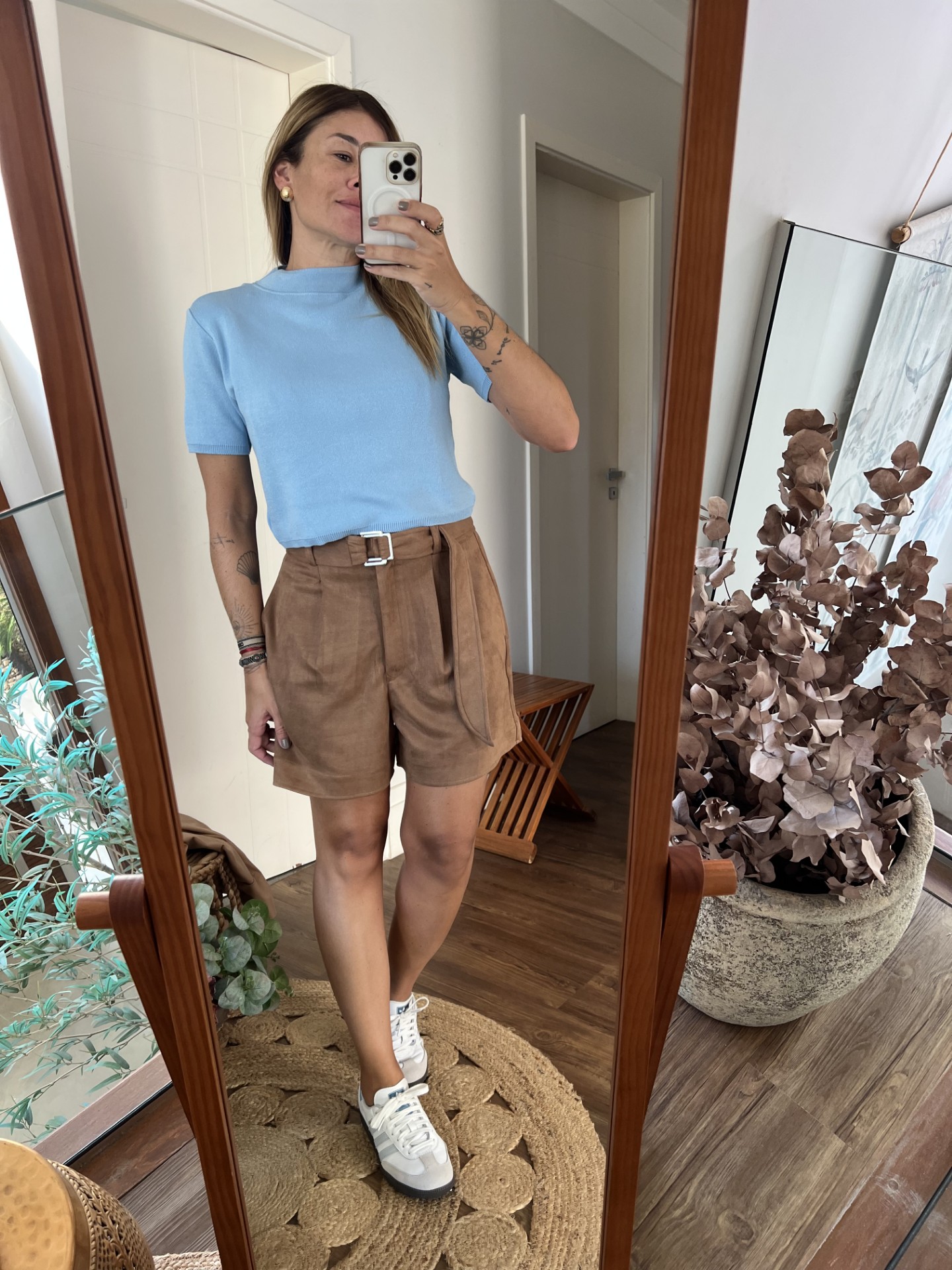Shorts Arizona Caramelo - Estilo Fê Pontelo