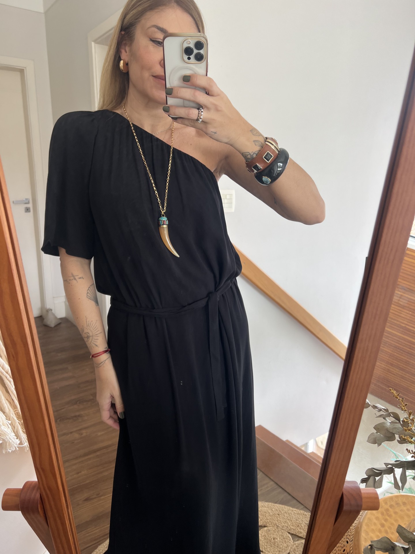 Vestido Victória Preto - Estilo Fê Pontelo