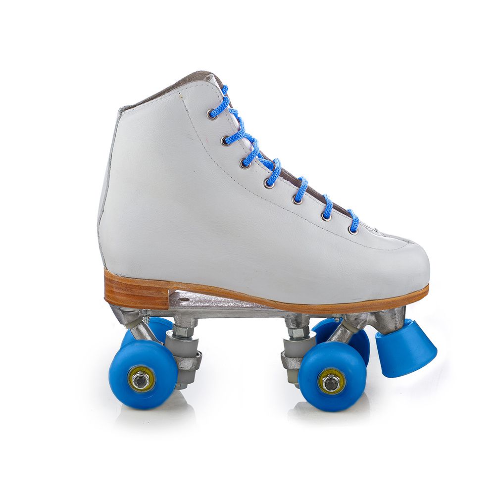 Patins Quad, Profissional Básico, 4 Rodas, Clássico Branco Com Rodas C ...