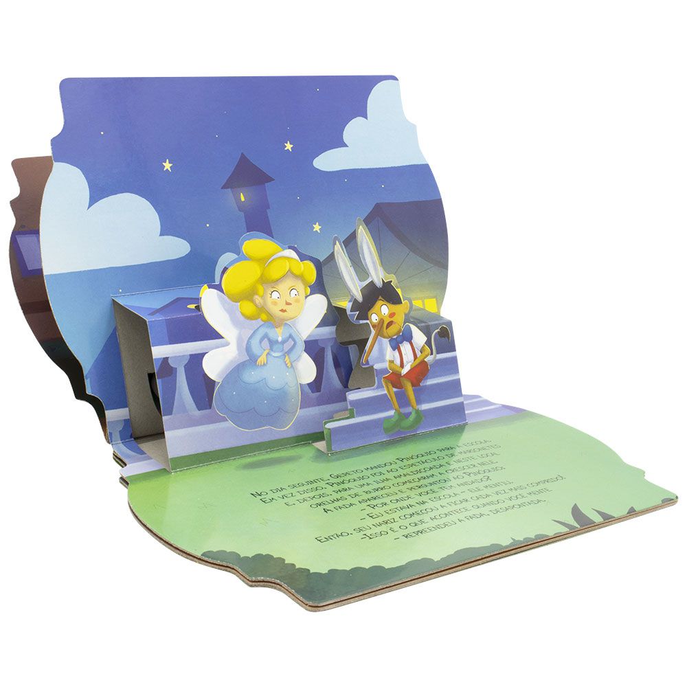 Clássicos Pop ups: Pinóquio Livro Infantil Educativo - Tralalá 4 Kids