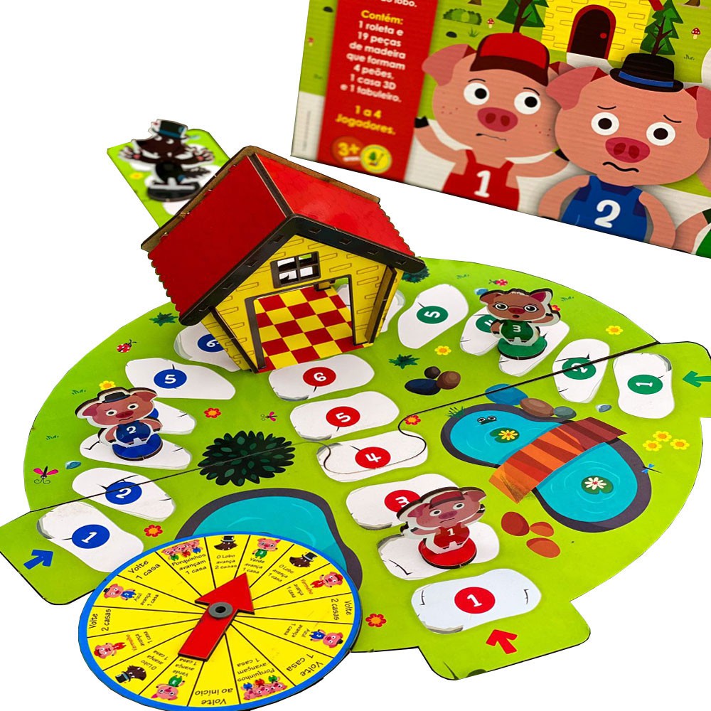 Jogo Infantil em Madeira Corra, o Lobo Vem ai.... - Tralalá 4 Kids