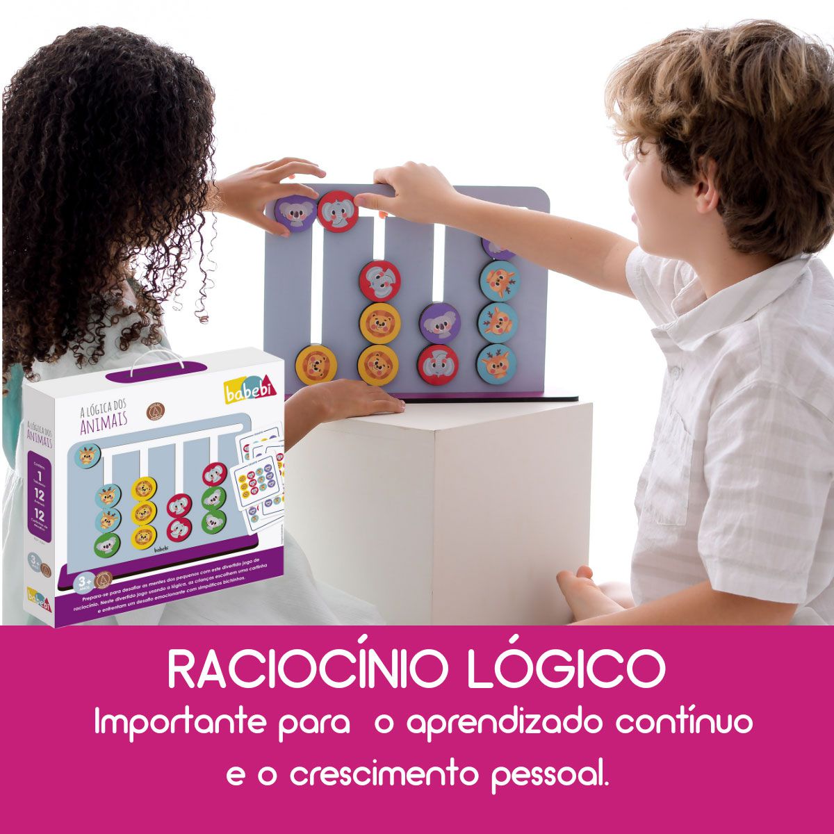 Jogo Infantil Didatico Lógica dos Animais Pensamento Logico - Tralalá 4 ...