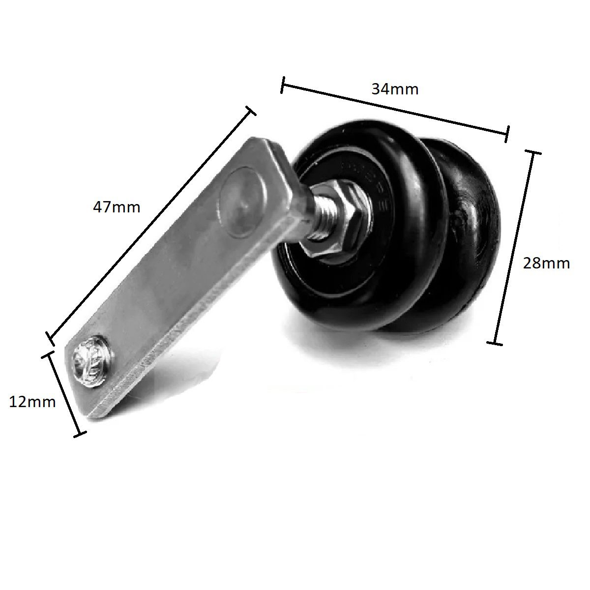 Kit Roldana sacada com Regulagem - DX ferragens