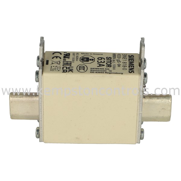 3NE1 818-0 Fusível Nh000 63a Ultra Rápido Sitor 690v Gs - SIEMENS - Loja Alpha Sistemas Elétricos