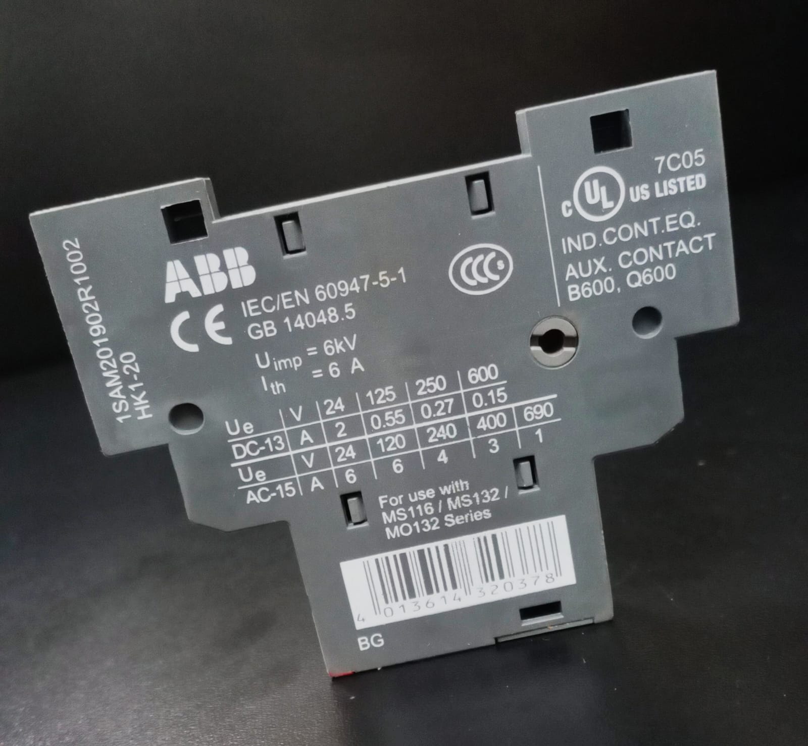 1SAM201902R1002 Contato Auxiliar 2 Na Hk1-20 - ABB - Loja Alpha Sistemas Elétricos