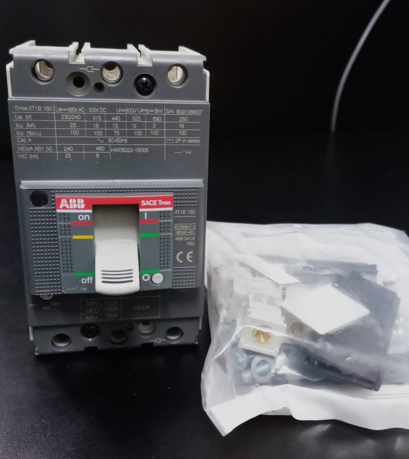 1SDA066809R1 Disjuntor Caixa Moldada Tripolar 160a, Xt1b 160 Tmd 160-1600 3p - ABB - Loja Alpha ...