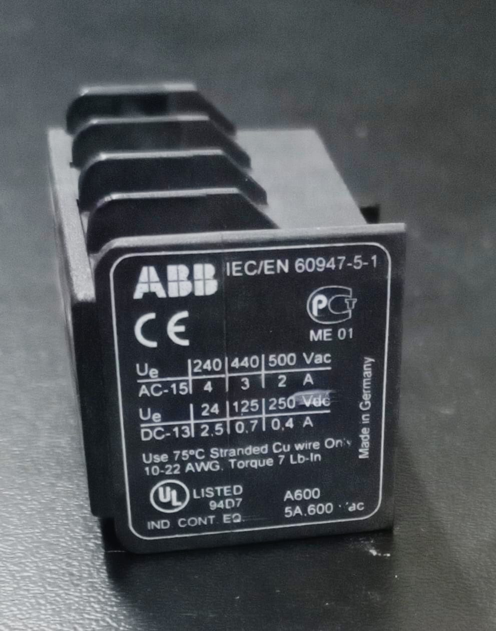 GJL1201330R0005 Contato Auxiliar Caf6-20k - 2 Na - ABB - Loja Alpha Sistemas Elétricos