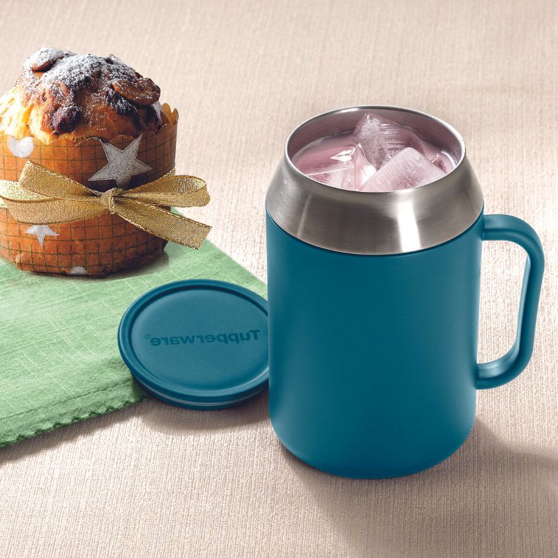 Tupperware® Caneca Térmica Inox com Tampa 400ml - Loja Chefeware