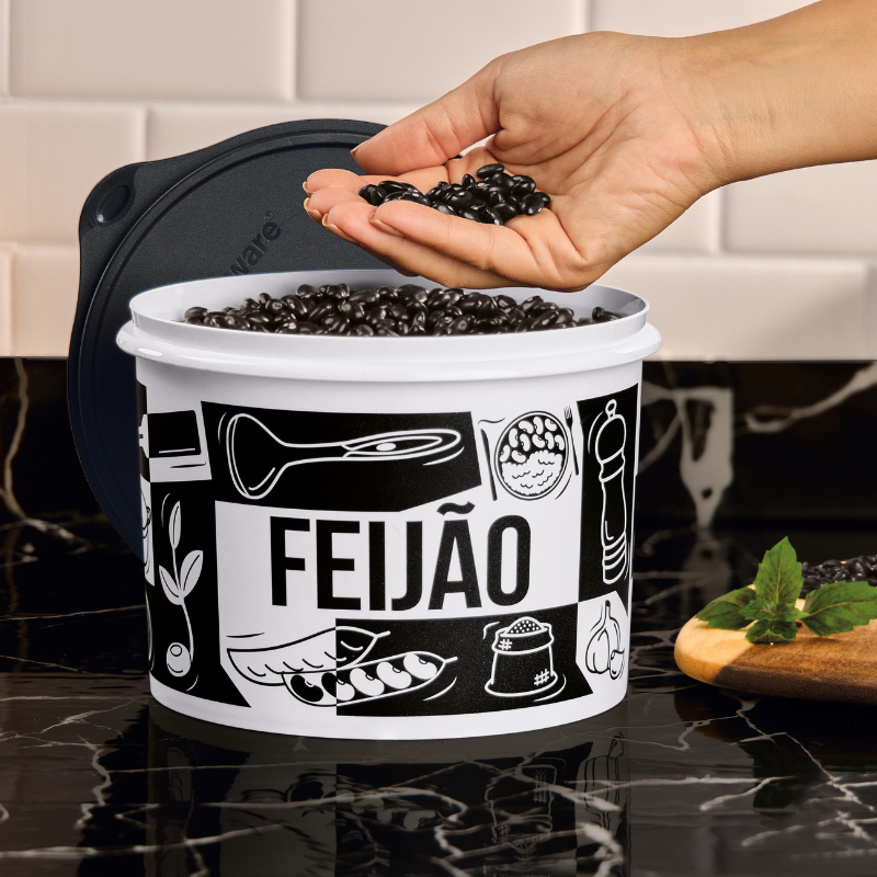 Tupperware® Kit Pop Box Arroz 2Kg + Feijão 2Kg - Loja Tupperware ChefeWare