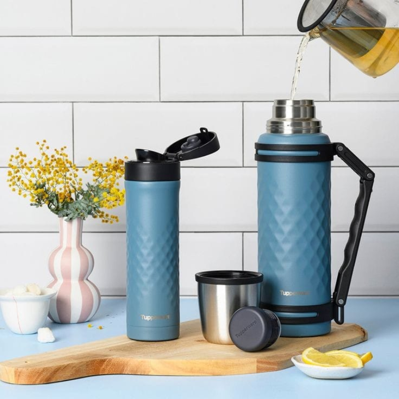 Tupperware® Garrafa Térmica Facets Inox 1,1 Litros - Loja Tupperware ...