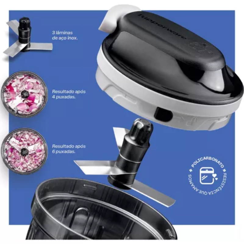 Tupperware Turbo Chef Supersonic 300ml Preto - Loja Tupperware ChefeWare