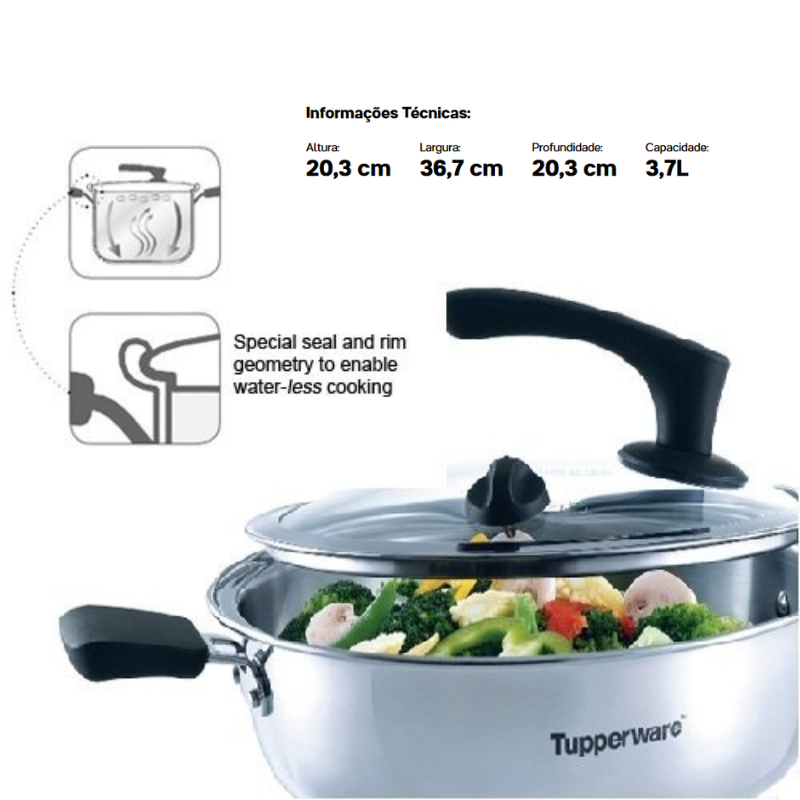 Tupperware® Panela Caçarola Inspire 3,7L - Loja Chefeware