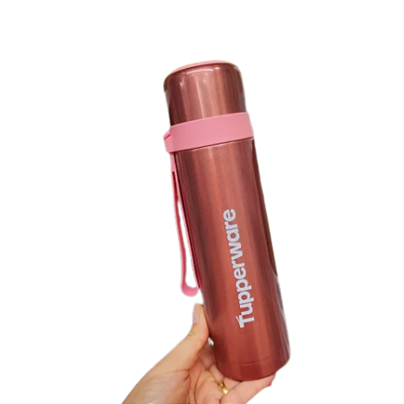 Tupperware® Garrafa Térmica Duo Tup 500ml Rosa - Loja Tupperware ChefeWare